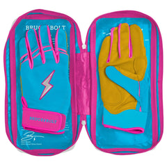 Harrison Bader Signature Series Short Cuff Batting Gloves - Blue/Pink ...